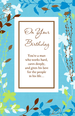 To a Special Man Greeting Card - Happy Birthday Printable Card ...