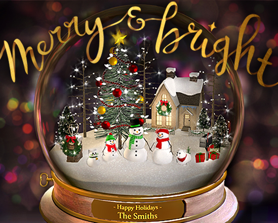 Snow Globe Wishes Ecard (Personalized & Interactive) | American Greetings