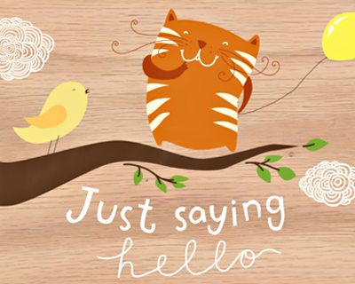 Just Hello Ecard (Postcard) | American Greetings