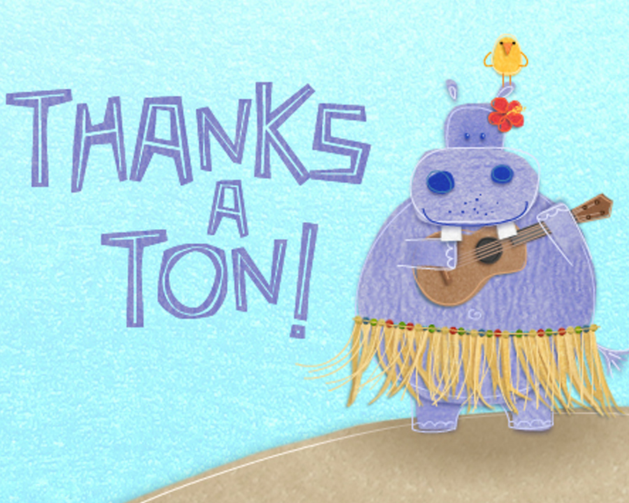 "Thanks a Ton Reply Card" | Postcards | Blue Mountain