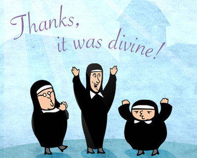"Divine Thanks Reply Card" | Postcards | Blue Mountain