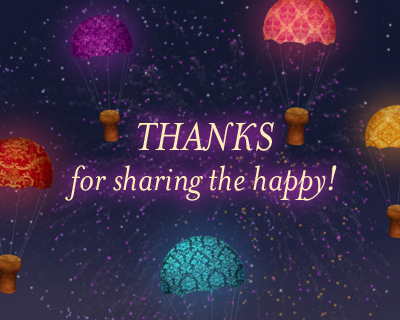"Sharing the Happy Reply Card" | Thank You Ecard | Blue Mountain