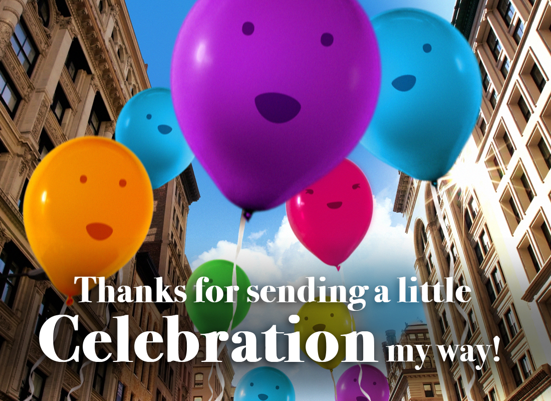 "Celebration Reply Card" | Postcards | Blue Mountain