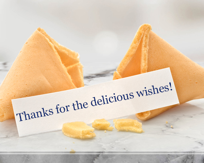 "Delicious Wishes Thanks (Reply Card)" | Postcards | Blue Mountain