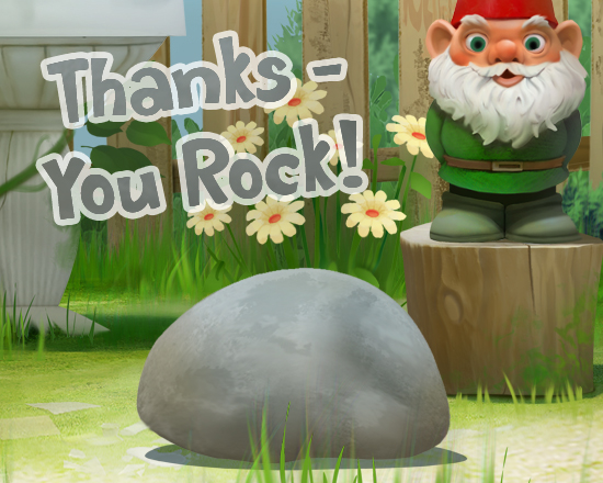 "Thanks--You Rock! (Reply Card)" | Postcards | Blue Mountain
