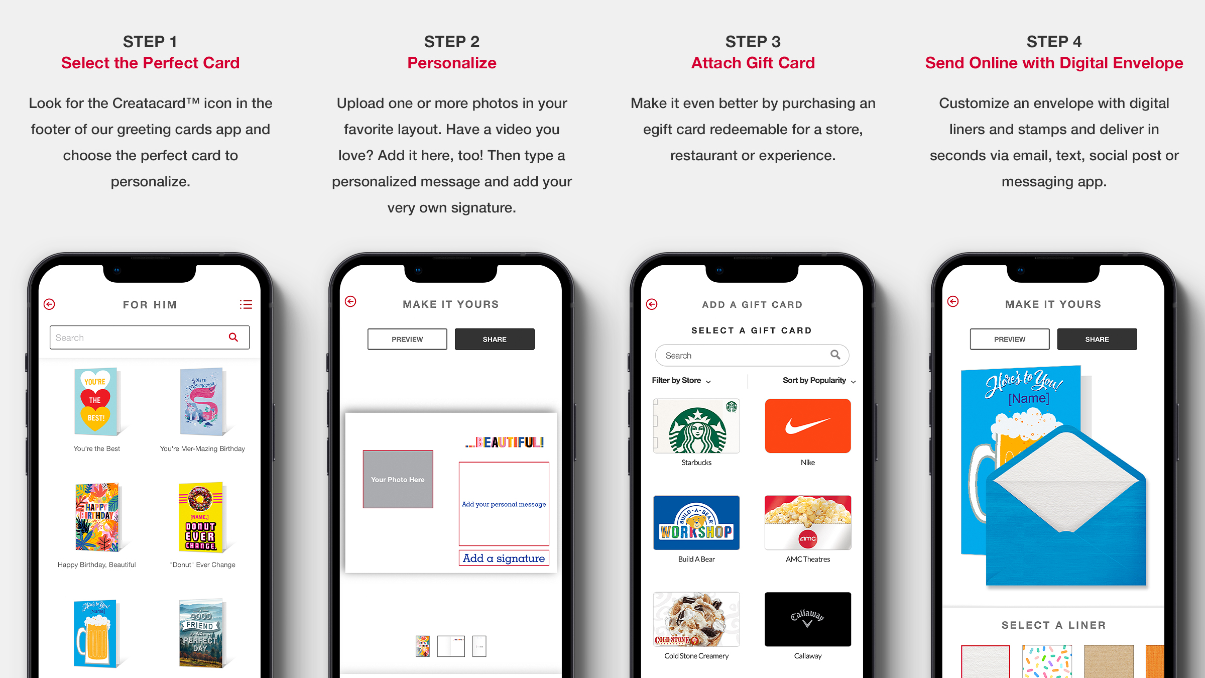 American Greetings Apps | Creatacard | SmashUps | Just Wink