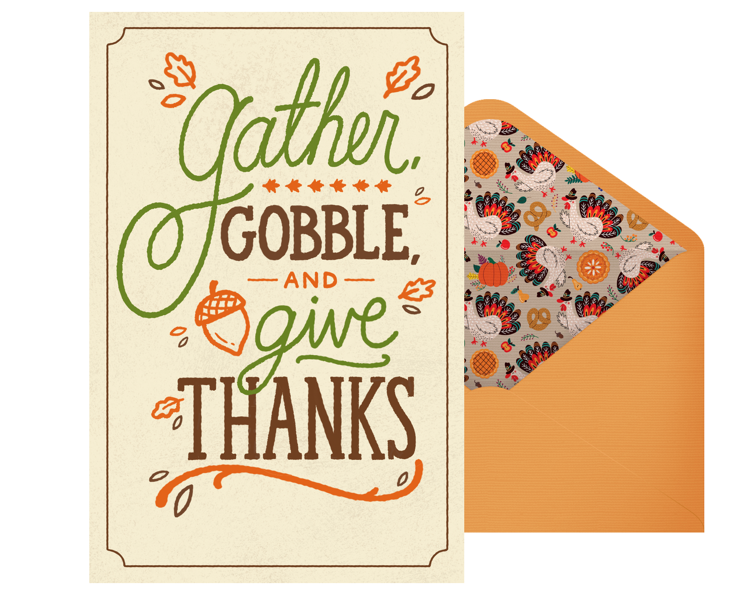 "Gobble and Give Thanks" | Creatacard™ | Blue Mountain