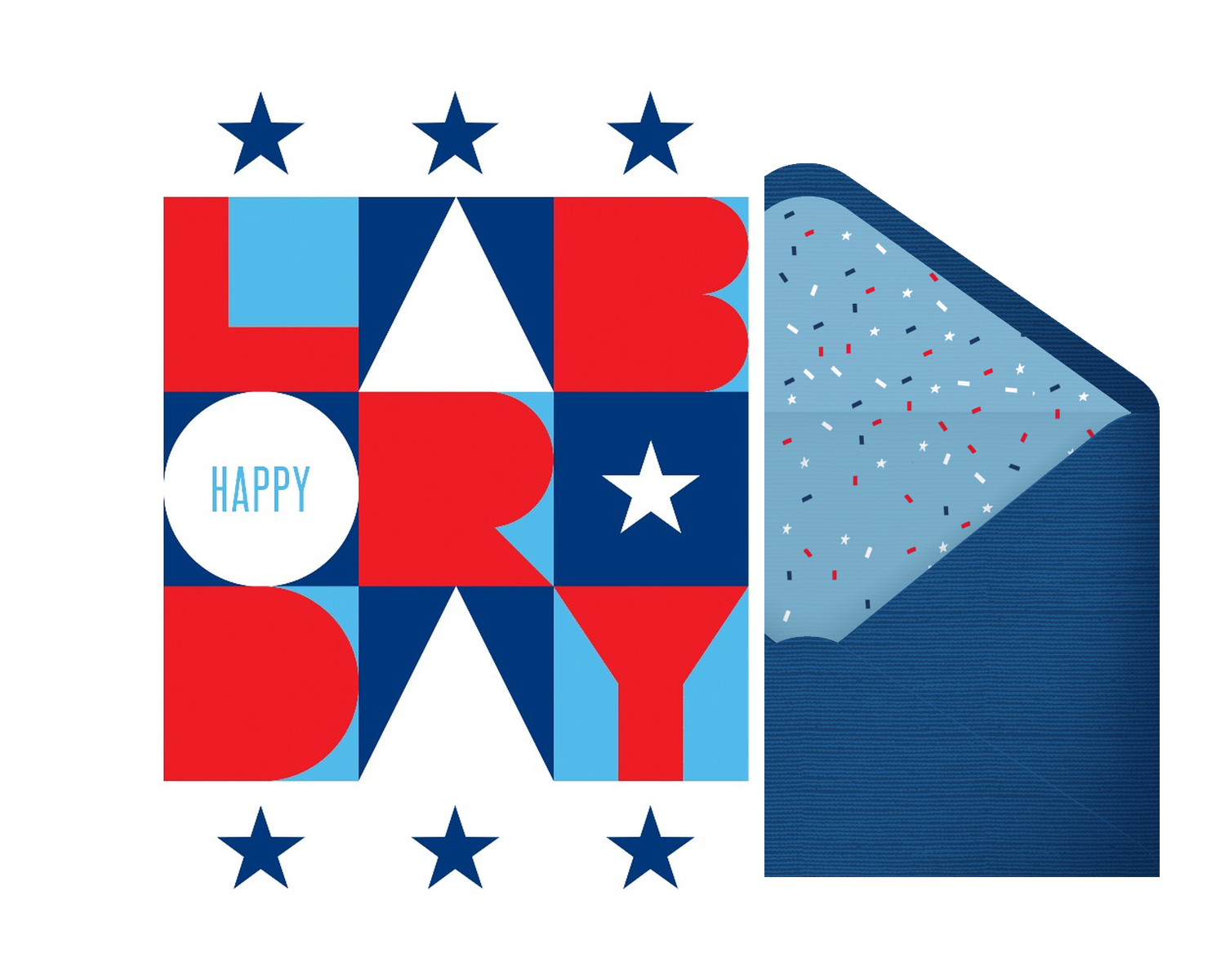 "Red, White & Blue Labor Day" | Creatacard™ | Blue Mountain