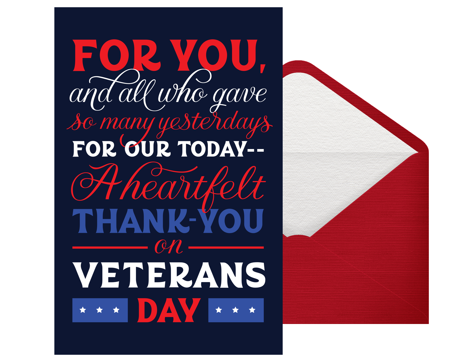 "A Heartfelt Thanks on Veterans Day" | Creatacard™ | Blue Mountain