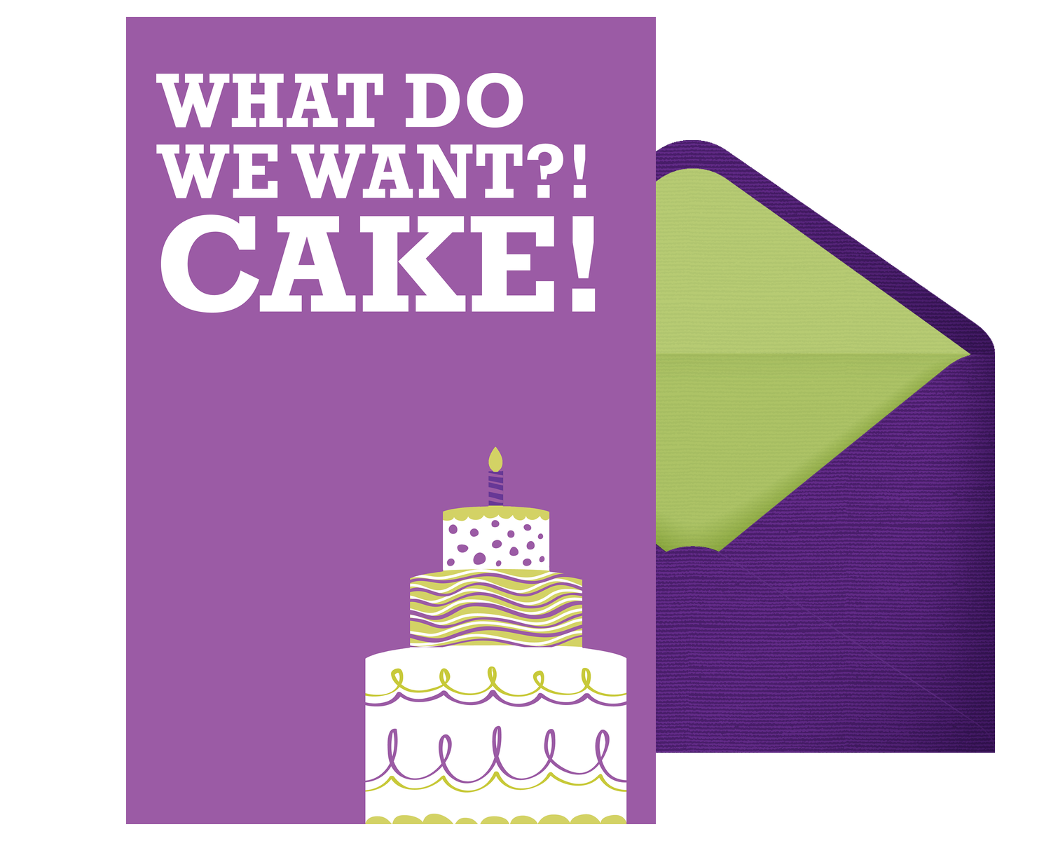 "We Want Cake" | Creatacard™ | Blue Mountain