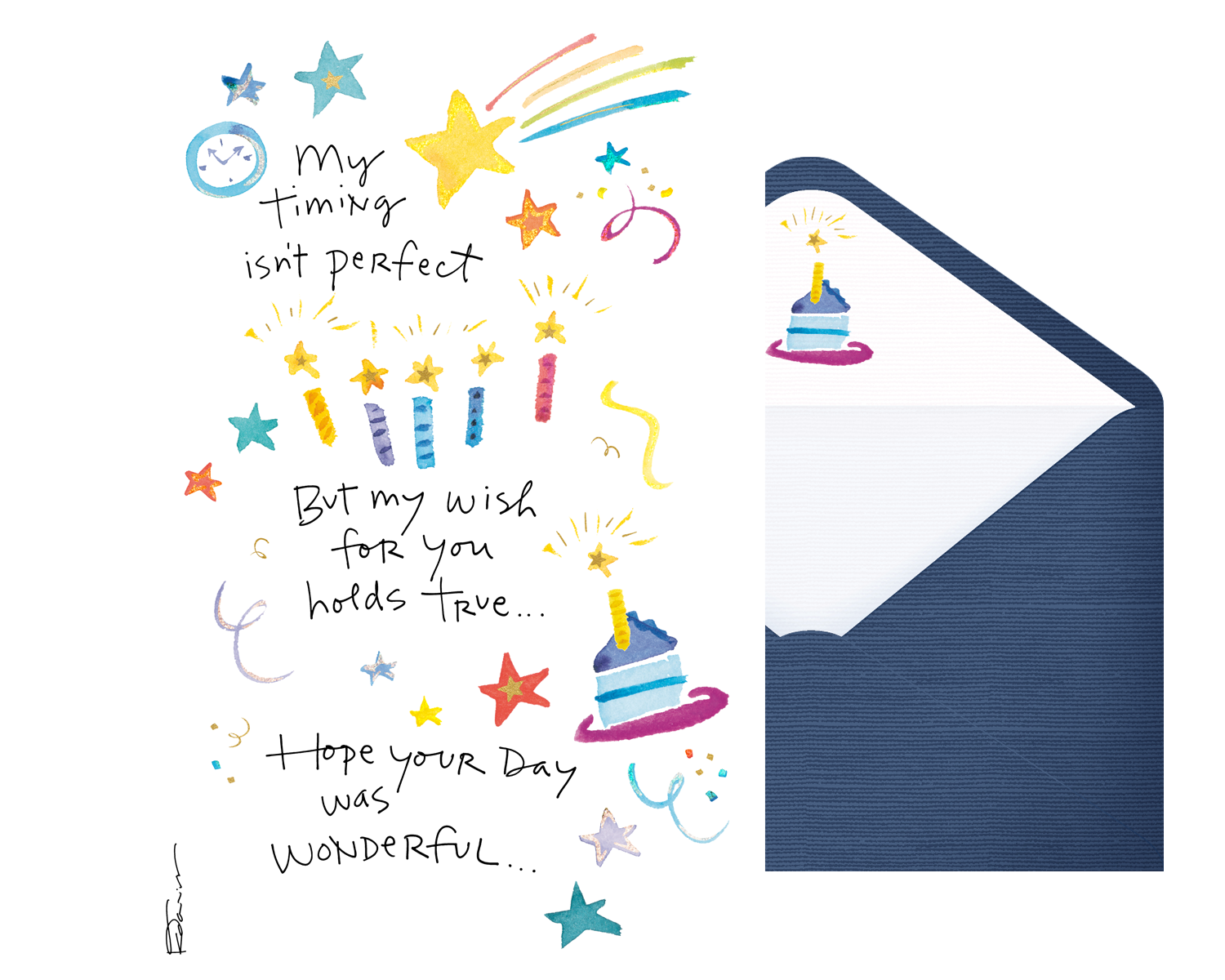 "Wonderful You - Belated Birthday" | creatacard | Blue Mountain