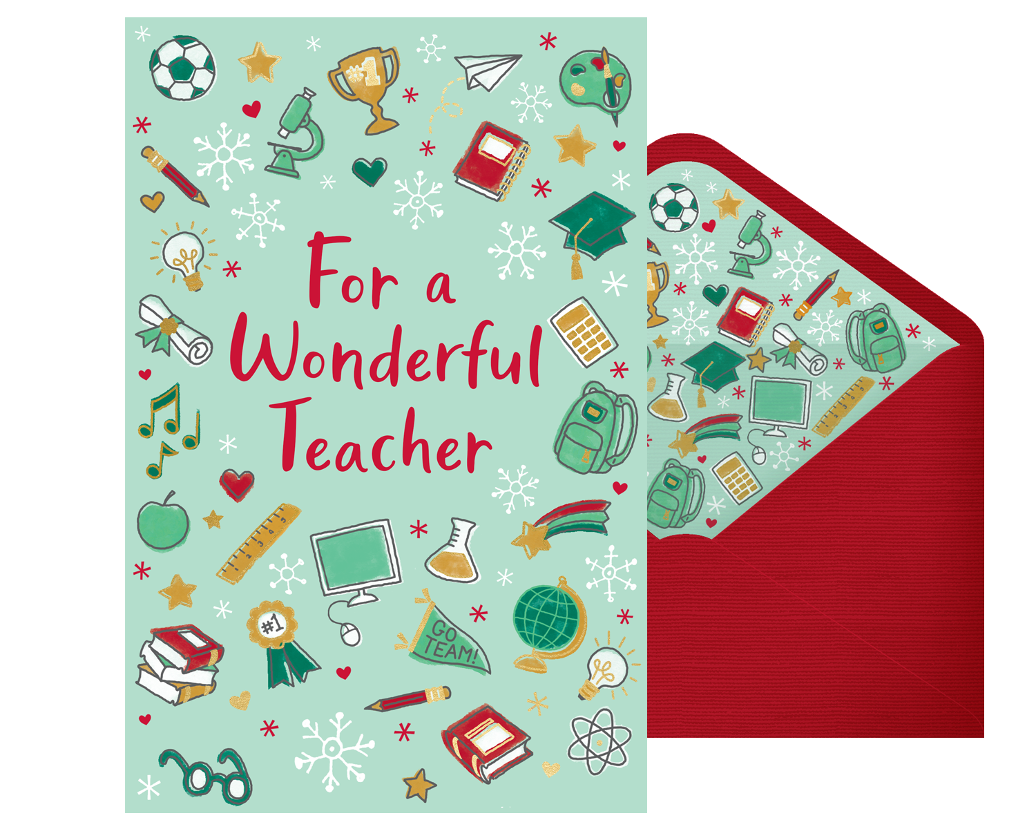 "For a Wonderful Teacher at the Holidays" | creatacard | Blue Mountain