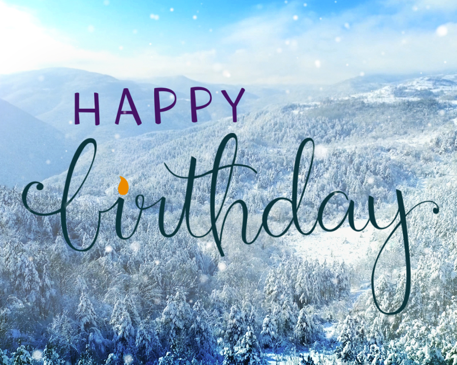 Winter Birthday Backgrounds